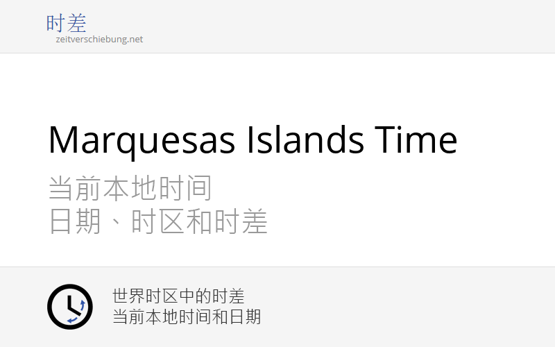 MART - Marquesas Islands Time: 当前本地时间
