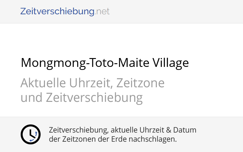 Aktuelle Uhrzeit in Mongmong-Toto-Maite Village, Guam (Mongmong-Toto ...