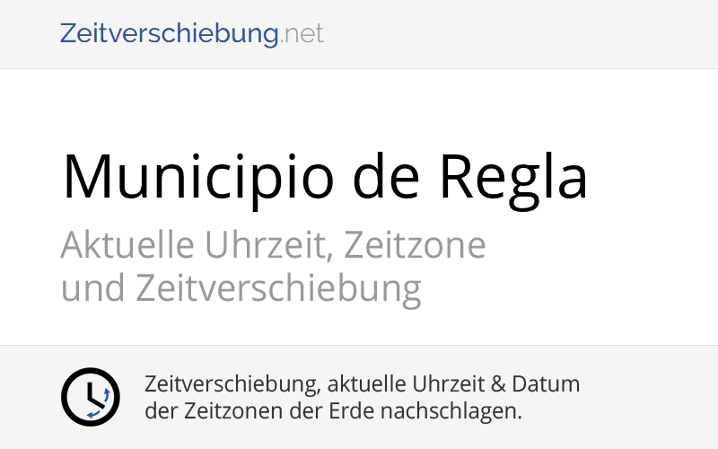 Municipio de Regla, Havana, Kuba: Aktuelle Uhrzeit, Zeitzone und ...