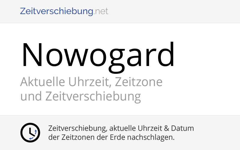 Aktuelle Uhrzeit in Nowogard, Polen (Powiat goleniowski, West Pomerania ...
