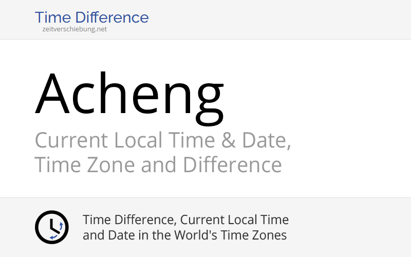 Current Local Time in Acheng, China (Harbin Shi, Heilongjiang): Date ...