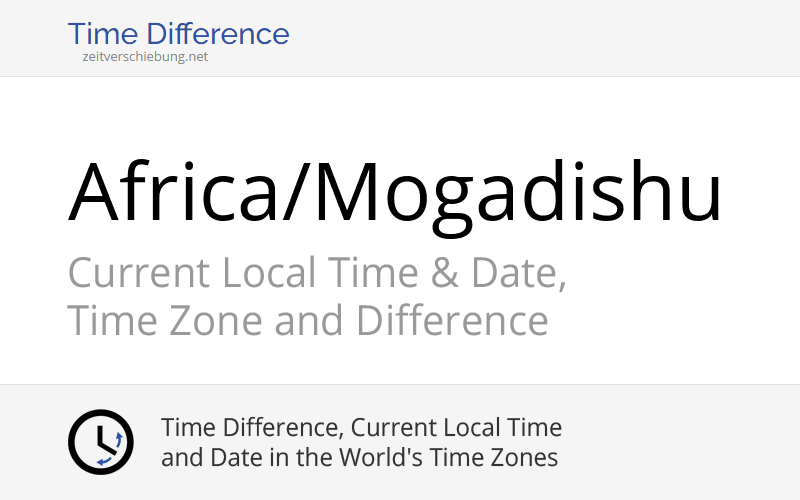 Africa/Mogadishu: Time Zone in Somalia, Current local time