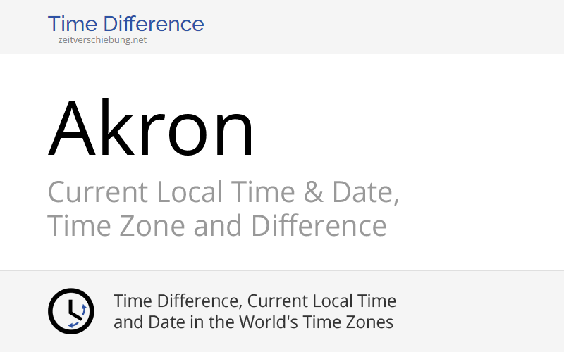 Current Local Time in Akron, United States (Summit County, Ohio): Date ...