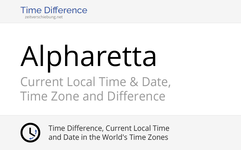 Current Local Time in Alpharetta, United States (Fulton County, Georgia ...
