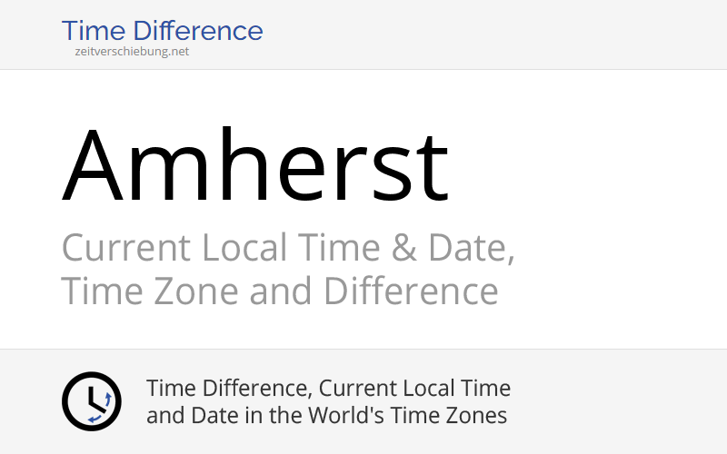 Current Local Time in Amherst, United States (Hampshire County ...
