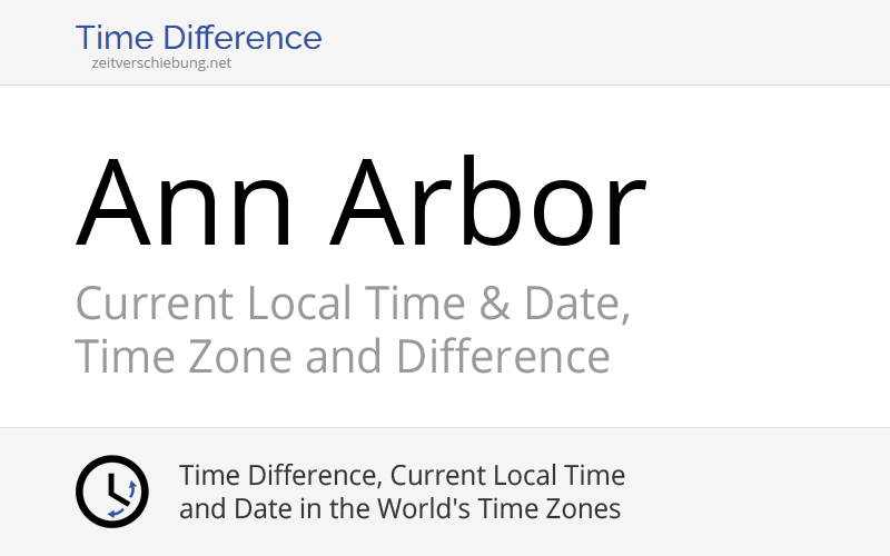 Current Local Time in Ann Arbor, United States (Washtenaw County ...