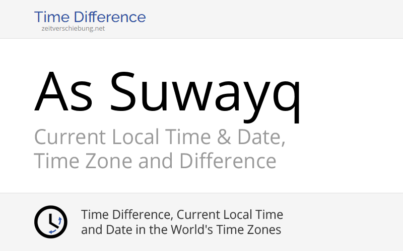 Current Local Time in As Suwayq, Oman (Al Batinah North): Date, time ...