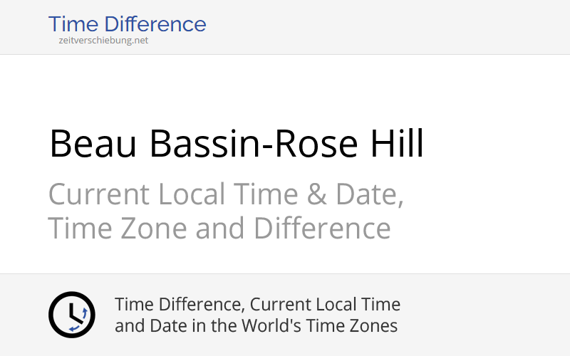 Current Local Time in Beau Bassin-Rose Hill, Mauritius (Plaines Wilhems ...