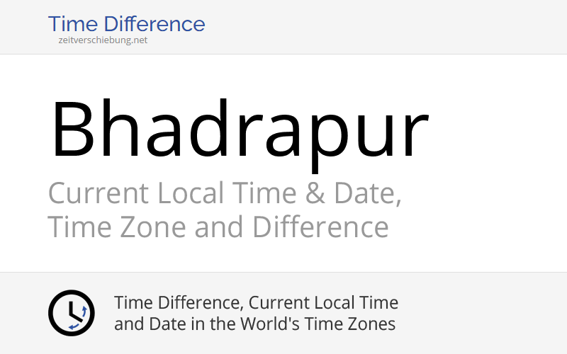 Current Local Time in Bhadrapur, Nepal (Jhapa, Koshi): Date, time zone ...