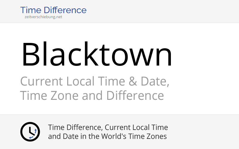 Current Local Time in Blacktown, Australia (New South Wales): Date ...