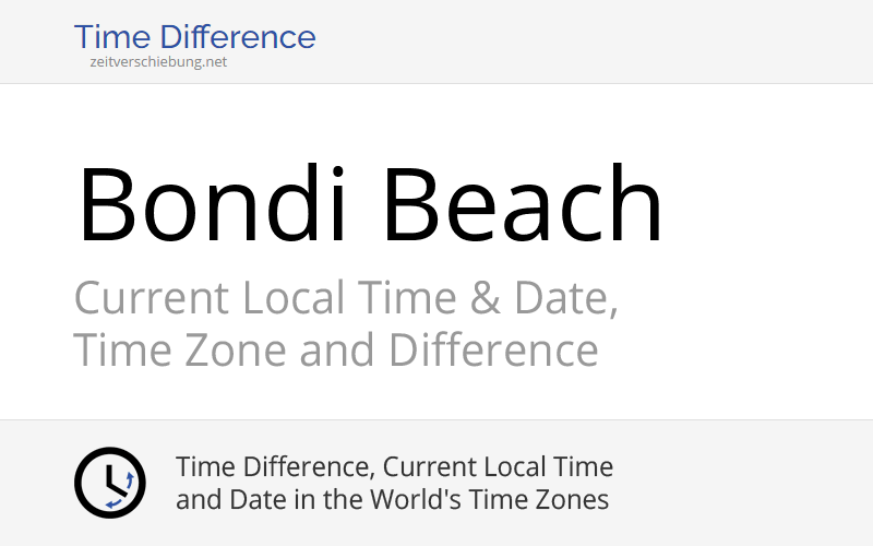 Current Local Time in Bondi Beach, Australia (Waverley, New South Wales ...