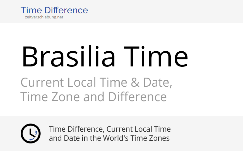 BRT - Brasilia Time: Current local time