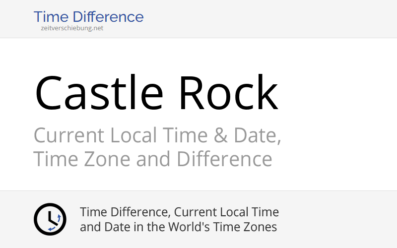Current Local Time in Castle Rock, United States (Douglas County ...