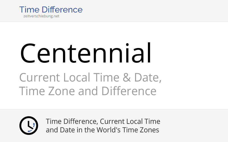 Current Local Time in Centennial, United States (Arapahoe County ...