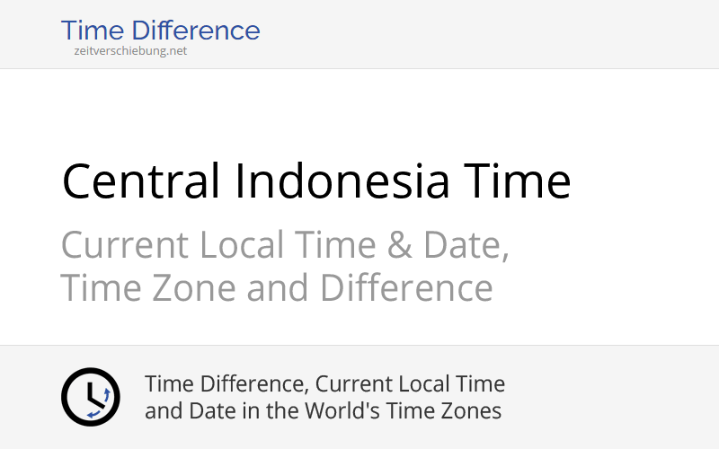 WITA - Central Indonesia Time: Current local time