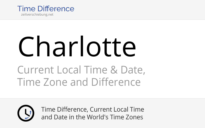 Current Local Time in Charlotte, United States (Mecklenburg County ...