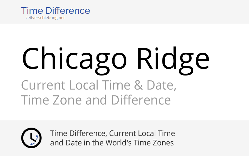Current Local Time in Chicago Ridge, United States (Cook County ...