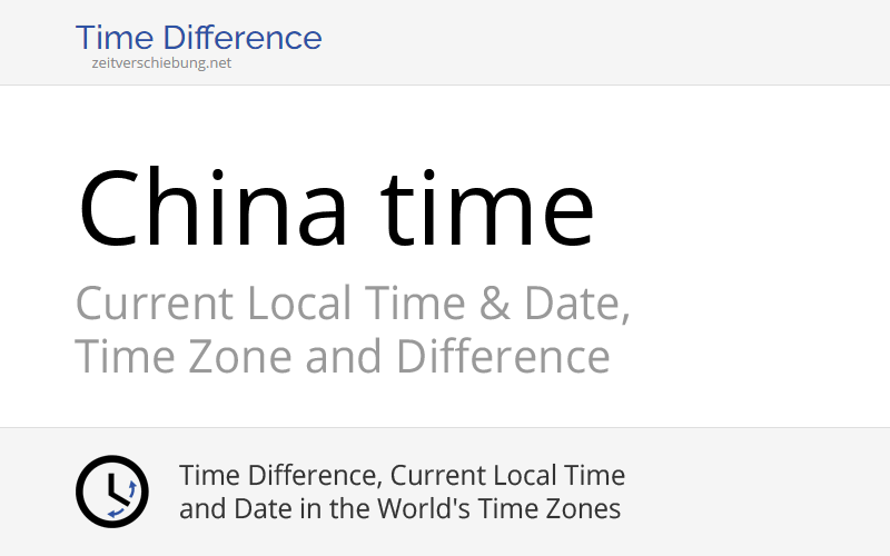 CT - China time: Current local time