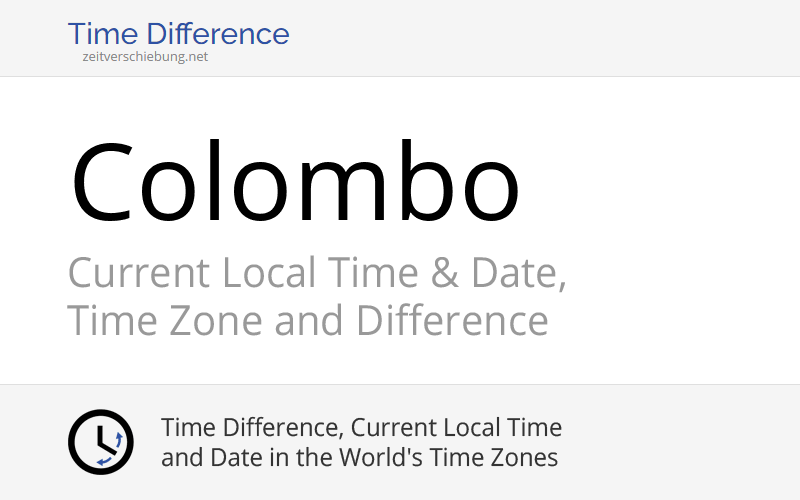 Current Local Time in Colombo, Sri Lanka (Colombo District, Western ...