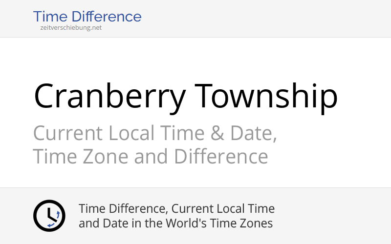 Current Local Time in Cranberry Township, United States (Butler County ...