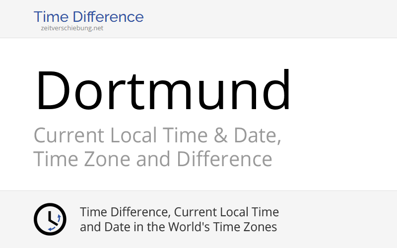 Current Local Time in Dortmund, Germany (Regierungsbezirk Arnsberg ...