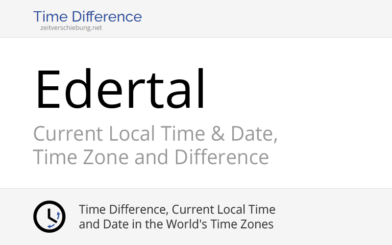 Current Local Time in Edertal, Germany (Regierungsbezirk Kassel, Hesse ...