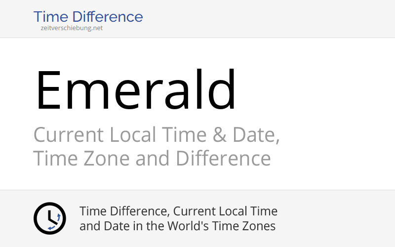 Current Local Time in Emerald, Australia (Central Highlands, Queensland ...