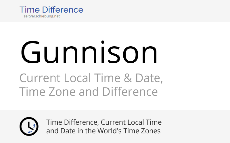 Current Local Time in Gunnison, United States (Gunnison County ...