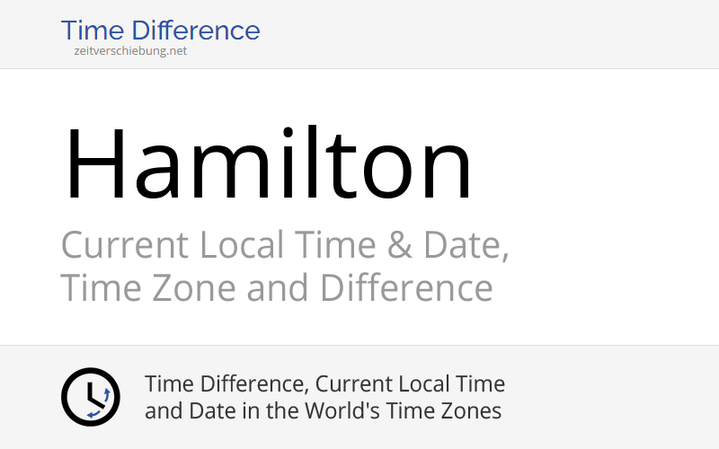 Current Local Time in Hamilton, Bermuda (Hamilton city): Date, time ...