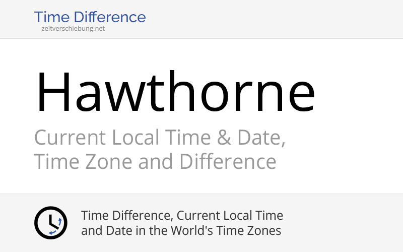 Current Local Time in Hawthorne, United States (Los Angeles County ...