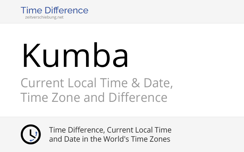 Current Local Time in Kumba, Cameroon (South-West): Date, time zone ...