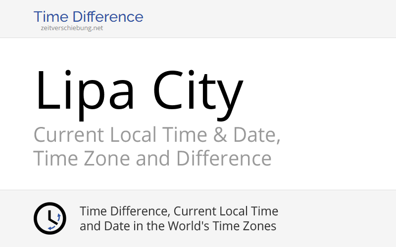 Current Local Time in Lipa City, Philippines (Province of Batangas ...