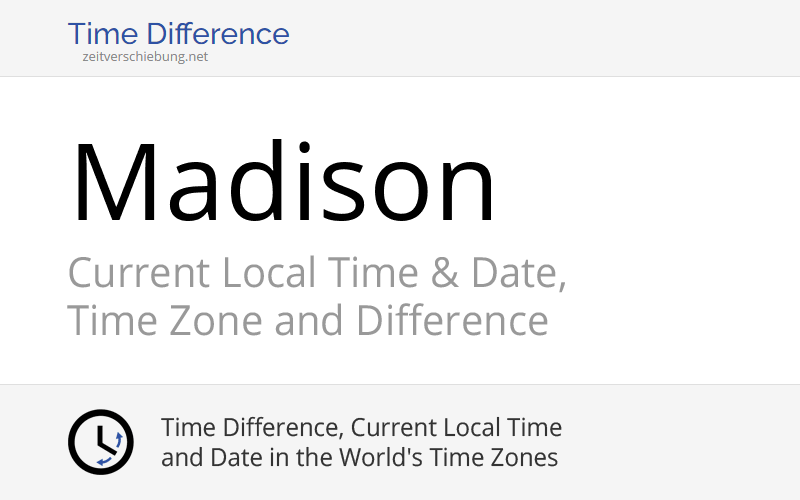Current Local Time in Madison, United States (Dane County, Wisconsin ...