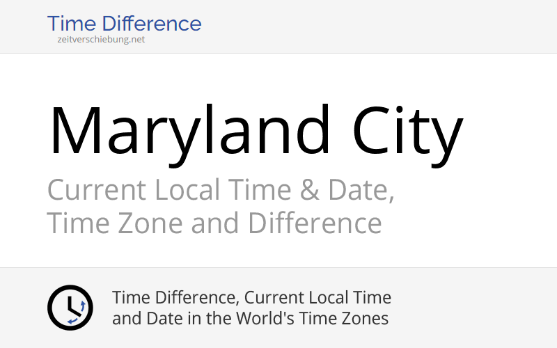 Current Local Time in Maryland City, United States (Anne Arundel County ...