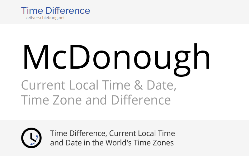 Current Local Time in McDonough, United States (Henry County, Georgia ...