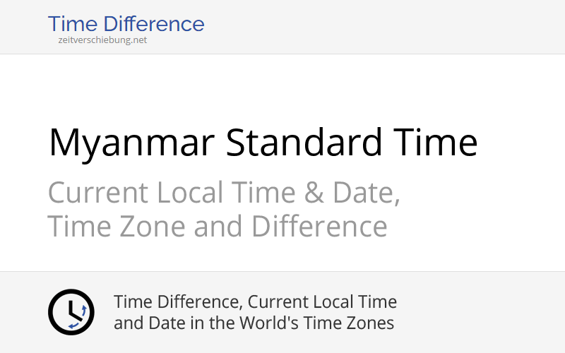 MST - Myanmar Standard Time: Current local time