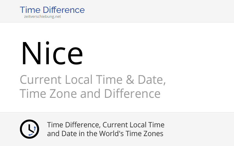 Current Local Time in Nice, France (Alpes-Maritimes, Provence-Alpes ...