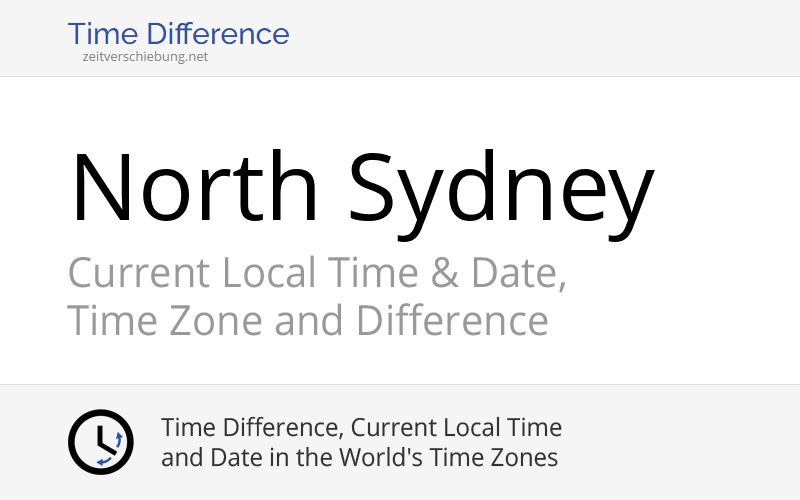 Current Local Time in North Sydney, Australia (New South Wales): Date ...