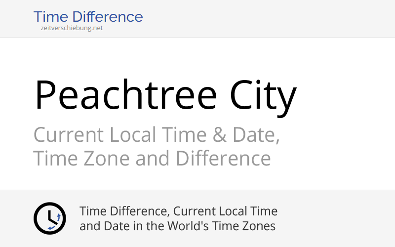 Current Local Time in Peachtree City, United States (Fayette County ...