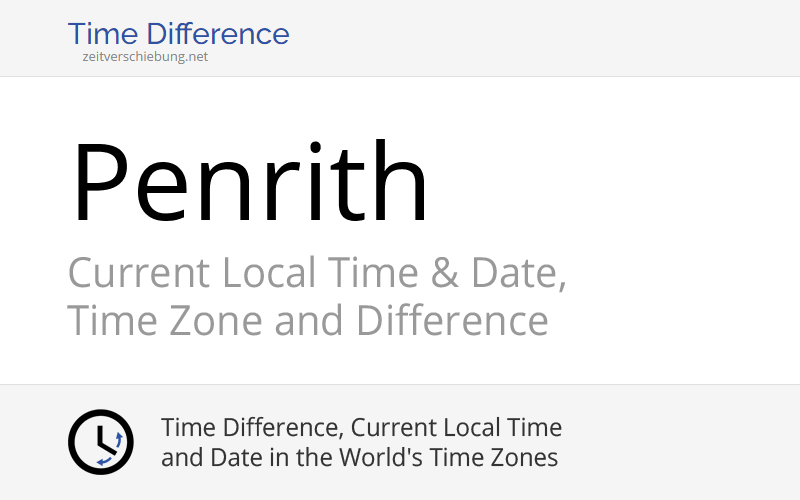 Current Local Time in Penrith, Australia (Penrith Municipality, New ...