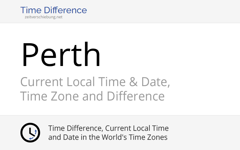 Current Local Time in Perth, Australia (City of Perth, Western ...