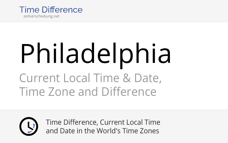 Current Local Time in Philadelphia, United States (Philadelphia County ...
