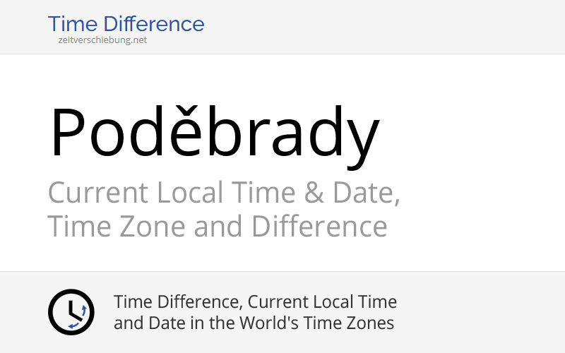 Current Local Time in Poděbrady, Czechia (Okres Nymburk, Central ...