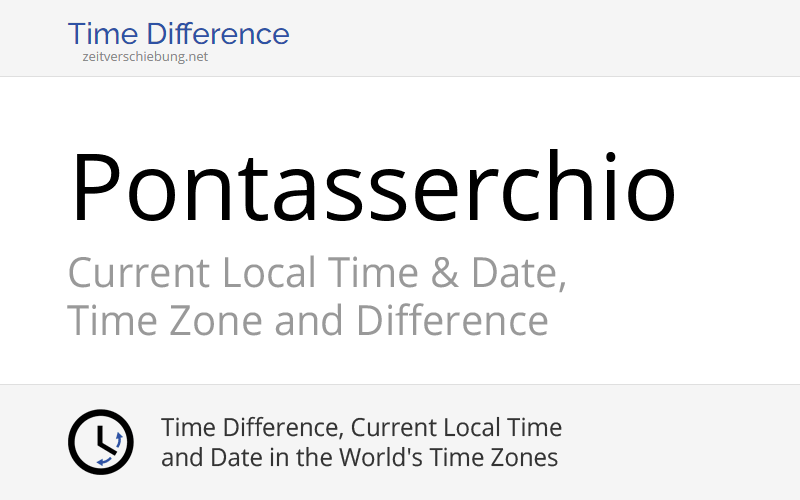Current Local Time in Pontasserchio, Italy (Province of Pisa, Tuscany ...