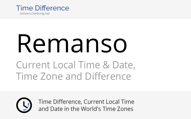 Current Local Time in Remanso, Brazil (Bahia): Date, time zone, time ...