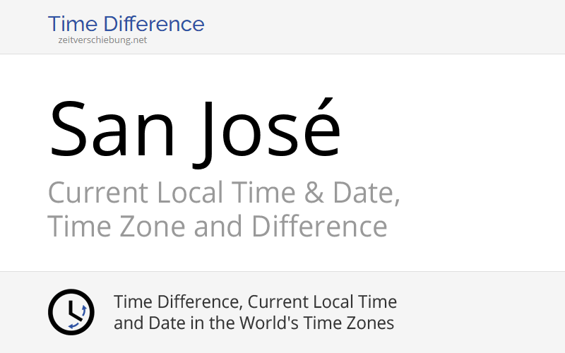 Current Local Time in San José, Costa Rica: Date, time zone, time ...