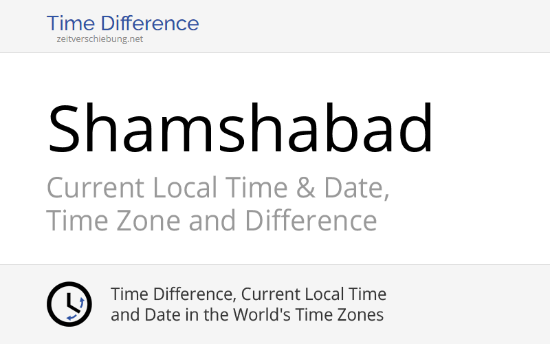 Current Local Time in Shamshabad, India (Rangareddi, Telangana): Date ...