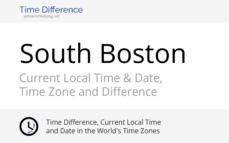 Current Local Time in South Boston, United States (Suffolk County ...