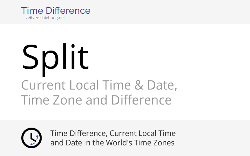 Current Local Time in Split, Croatia (Grad Split, Split-Dalmatia): Date ...