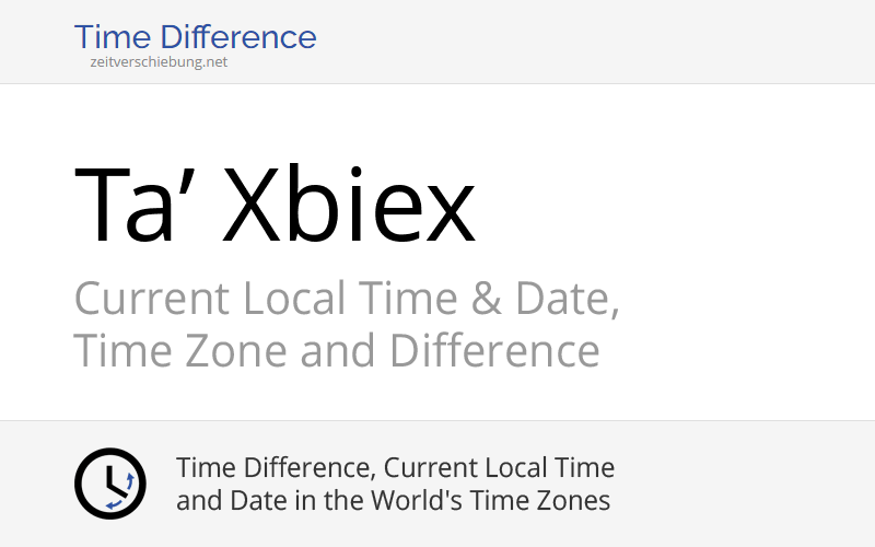 Current Local Time in Ta’ Xbiex, Malta (Tarxien): Date, time zone, time ...